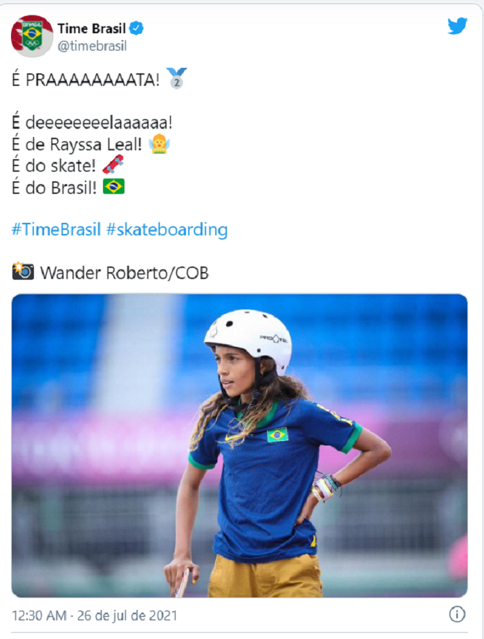 Rayssa Leal, a Fadinha, fatura prata no skate street em Tóquio 2020 - Ponta Porã Informa ...